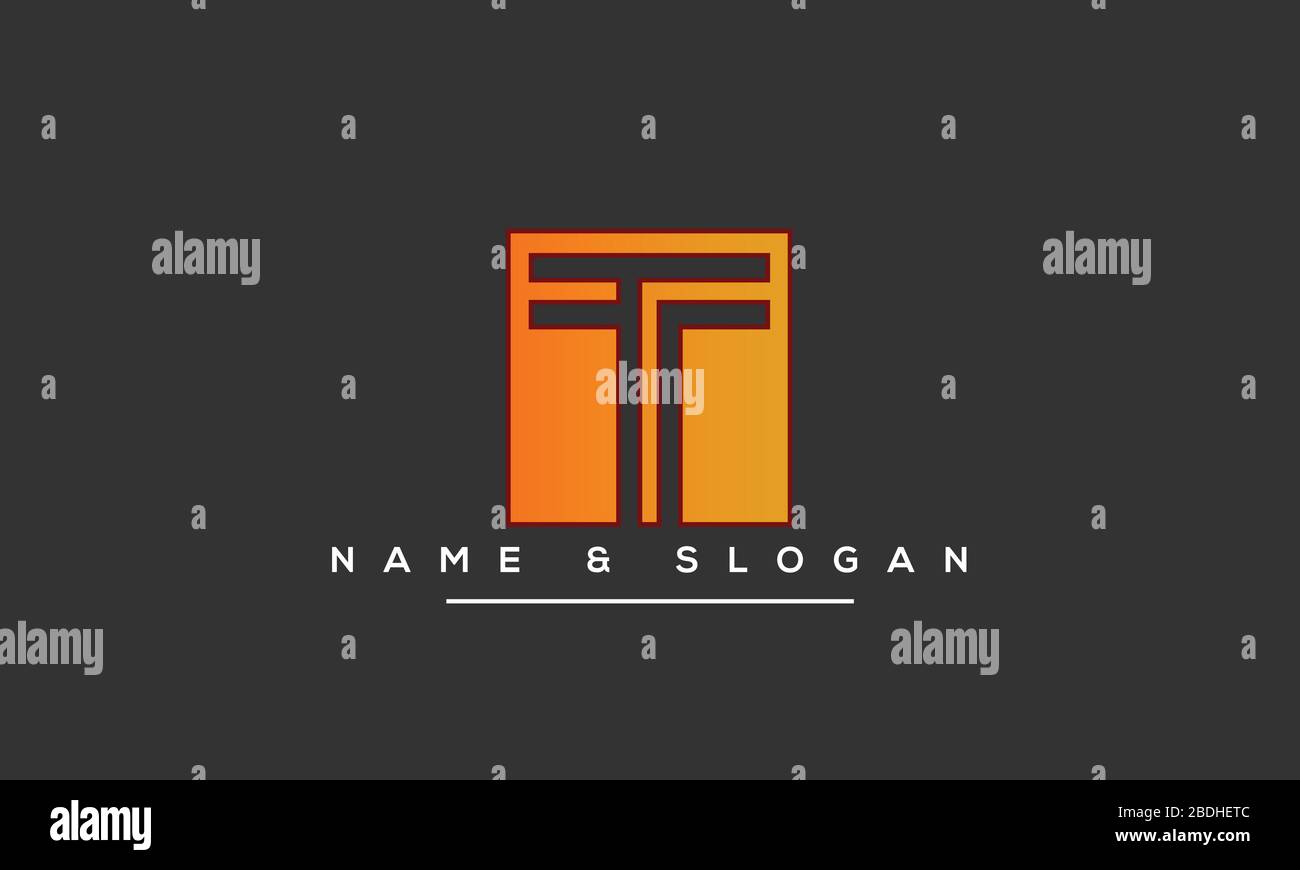 Abstract Letter T, TT Alphabet Logo Stock Vector Image & Art - Alamy