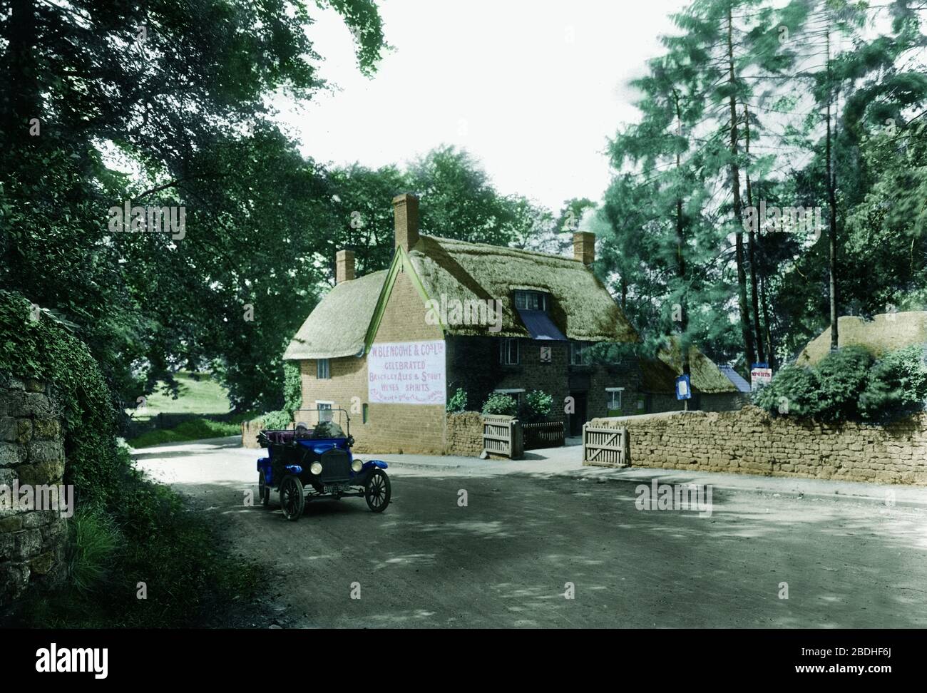 Broughton, the Saye and Sele Arms 1922 Stock Photo - Alamy