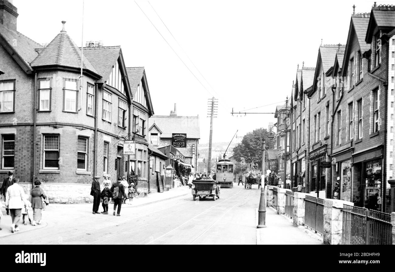 Old Colwyn, 1921 Stock Photo - Alamy
