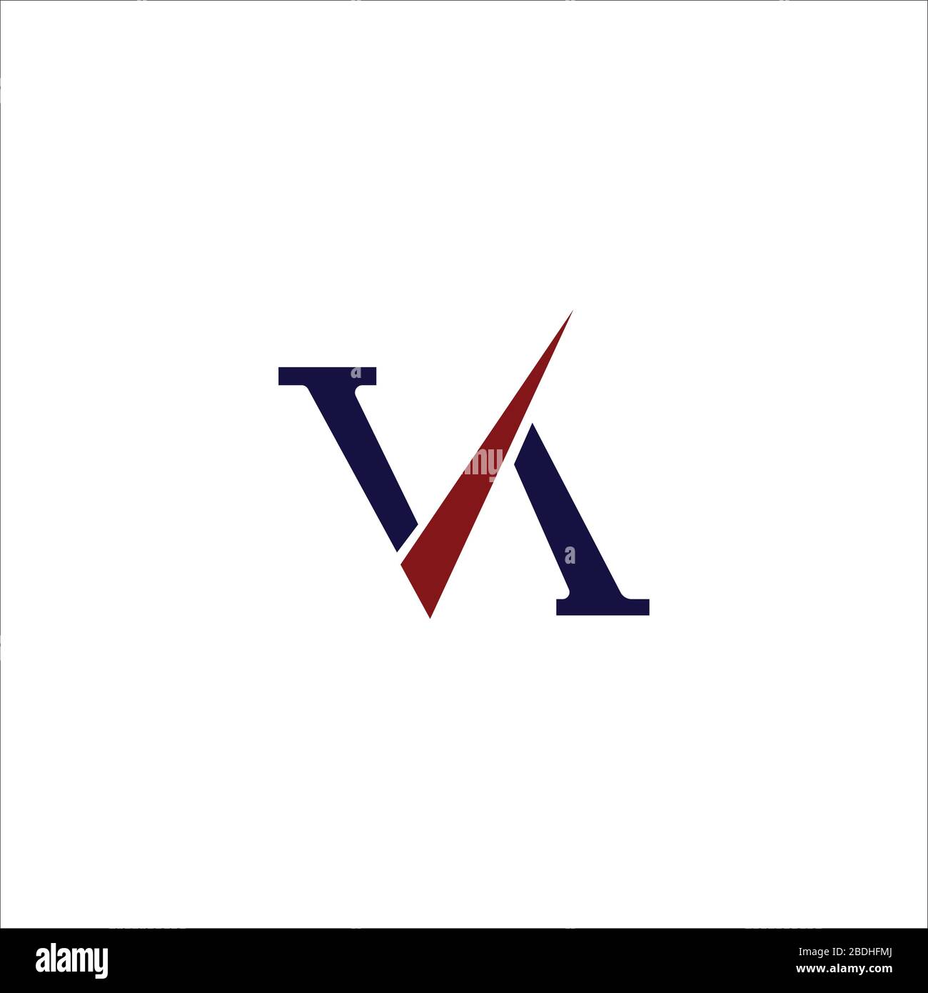 Initial letter va logo or av logo vector design templates Stock Vector ...