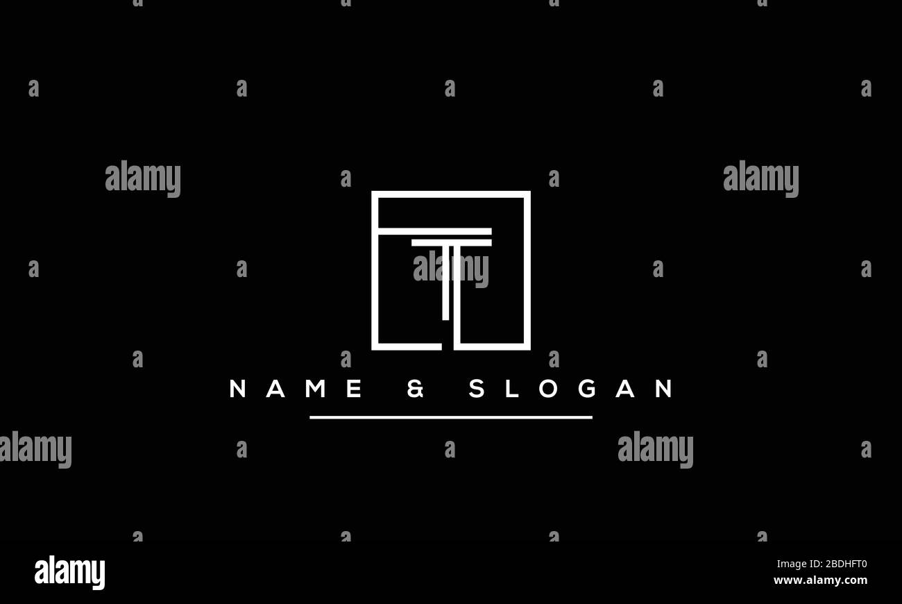 Abstract Letter T, TT Alphabet Logo Stock Vector Image & Art - Alamy