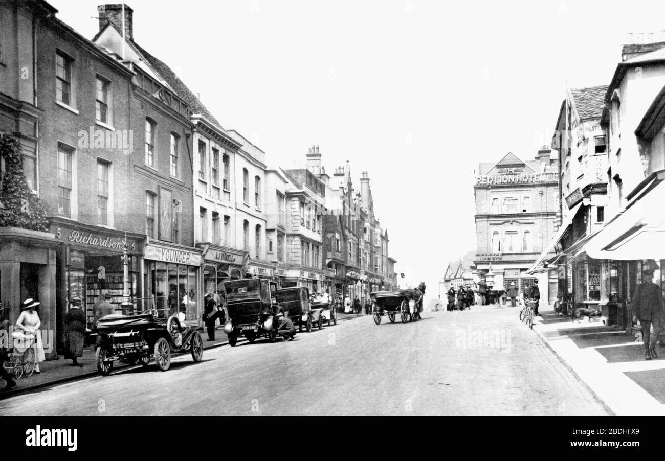 St Albans, High Street 1921 Stock Photo - Alamy