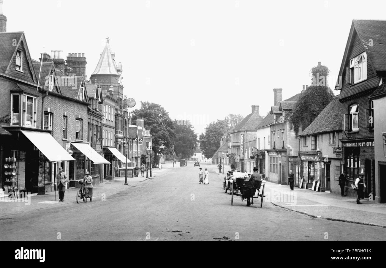 Midhurst, North Street 1921 Stock Photo - Alamy