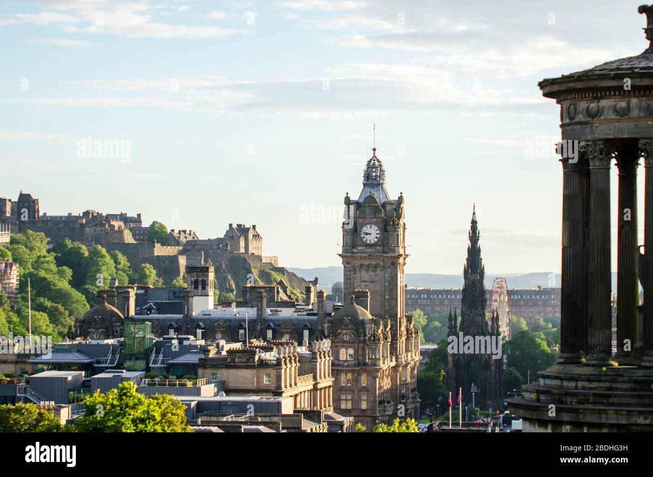 Edinburgh sunset landscape hi-res stock photography and images - Alamy