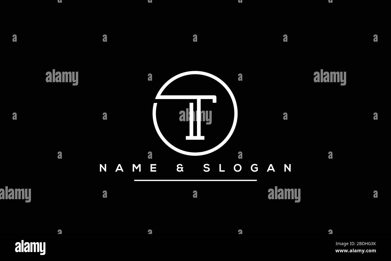 Abstract Letter T, TT Alphabet Logo Stock Vector Image & Art - Alamy