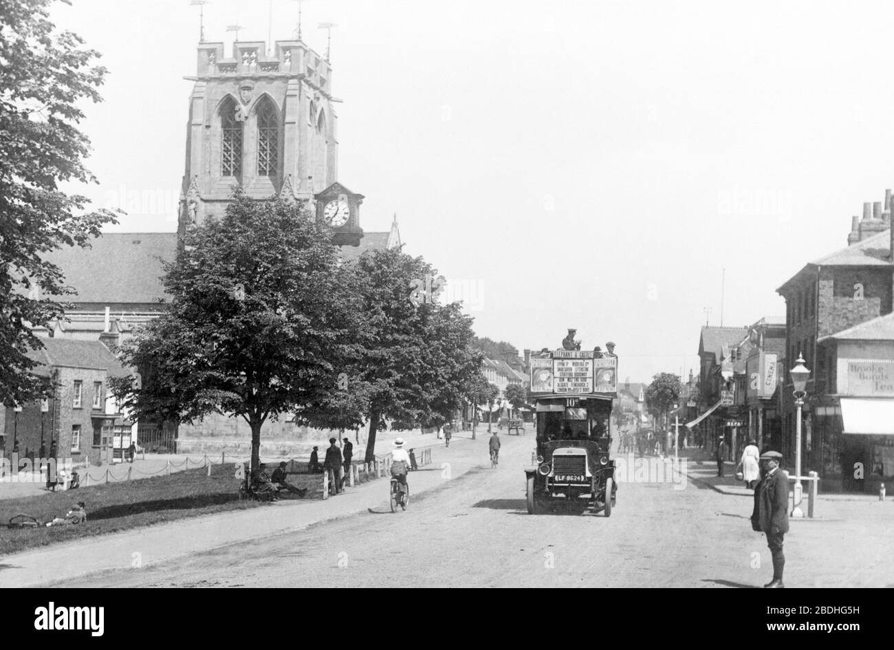 Epping, High Street 1921 Stock Photo - Alamy