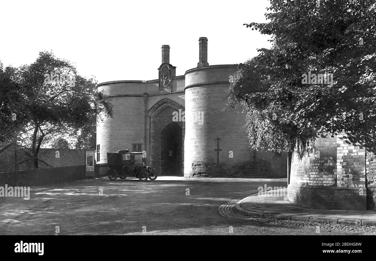 Nottingham, the Castle Gatehouse 1920 Stock Photo - Alamy