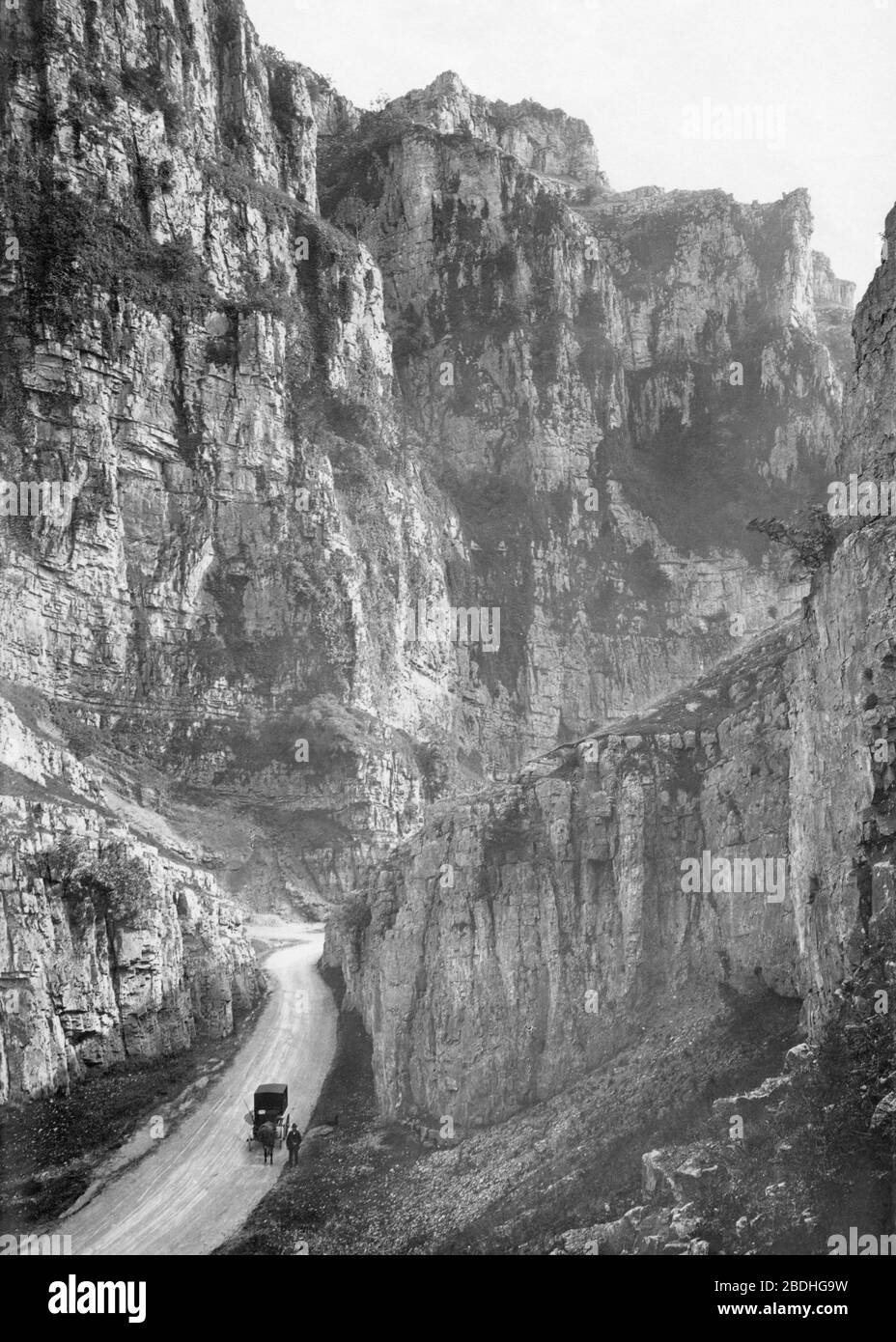 Cheddar, Gorge, High Rock c1873 Stock Photo - Alamy
