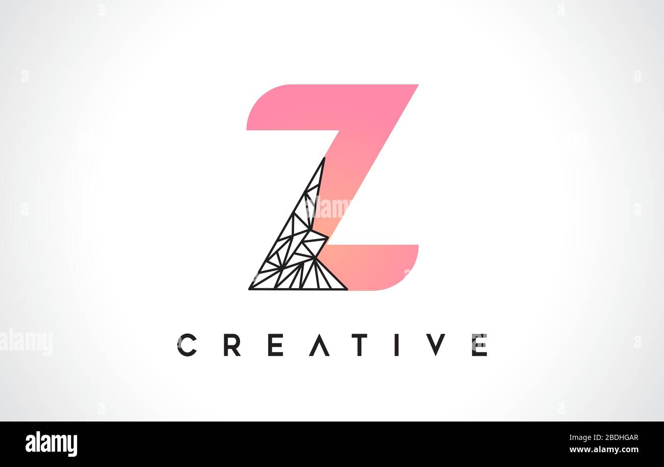 Letter Z Beauty Logo. Z Letter Design Vector with Origami Look Vector ...