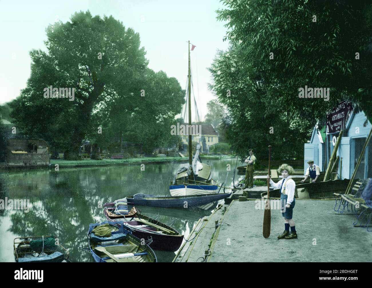 Thorpe St Andrew, River Yare 1919 Stock Photo - Alamy