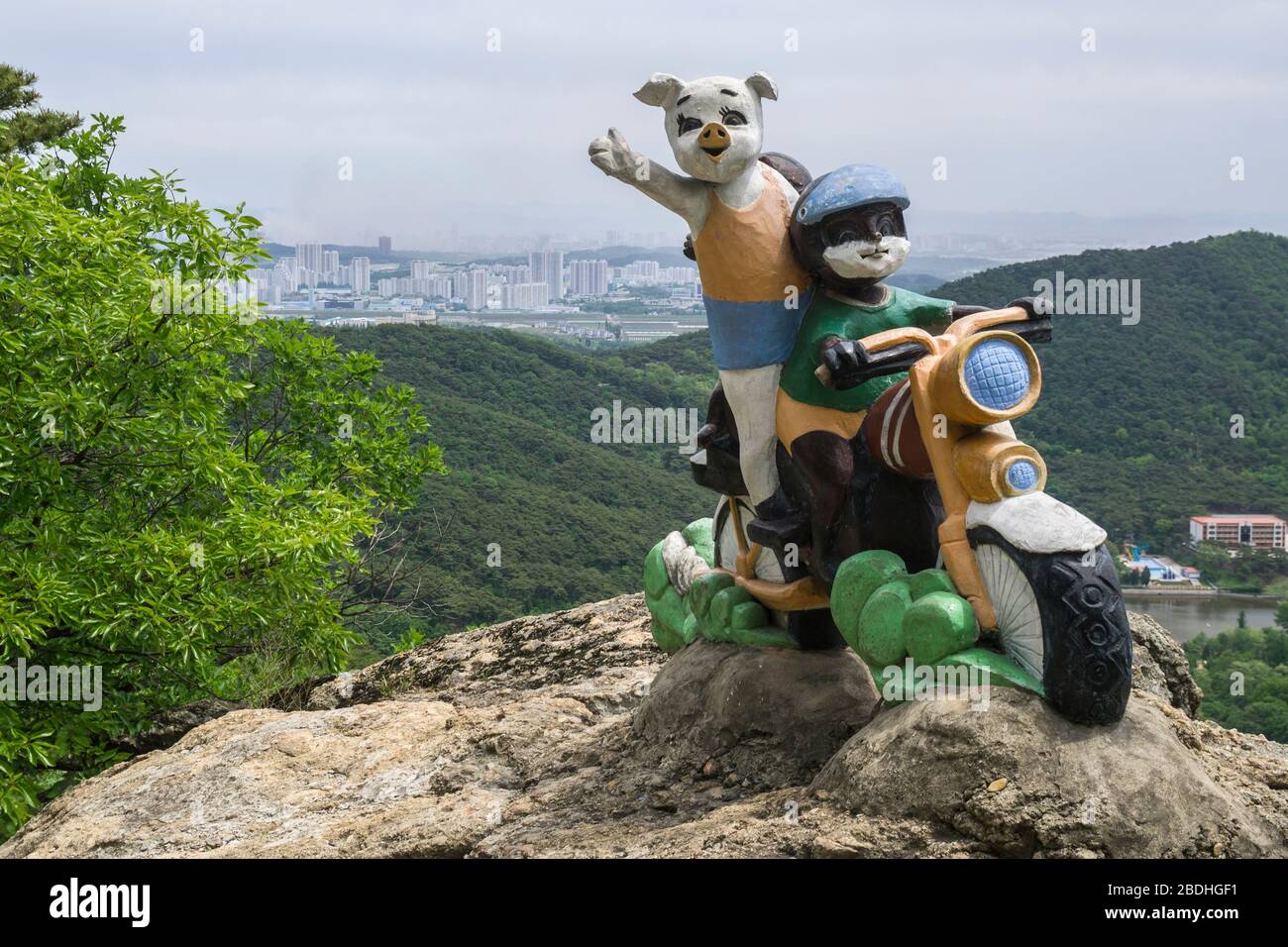 Ryongak Hill "Dragon Hill" Pyongyang, North Korea Stock Photo - Alamy