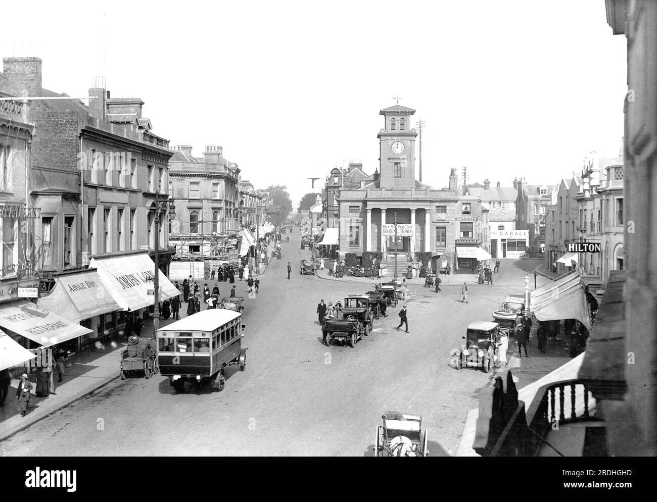 Worthing, Town Hall 1919 Stock Photo - Alamy