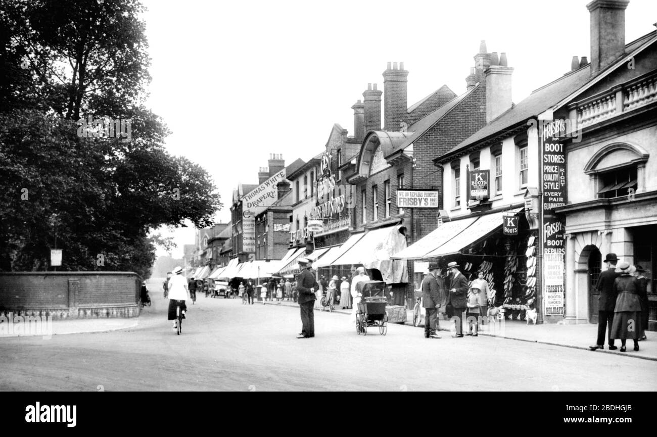 Farnborough, Lynchford Road 1919 Stock Photo - Alamy