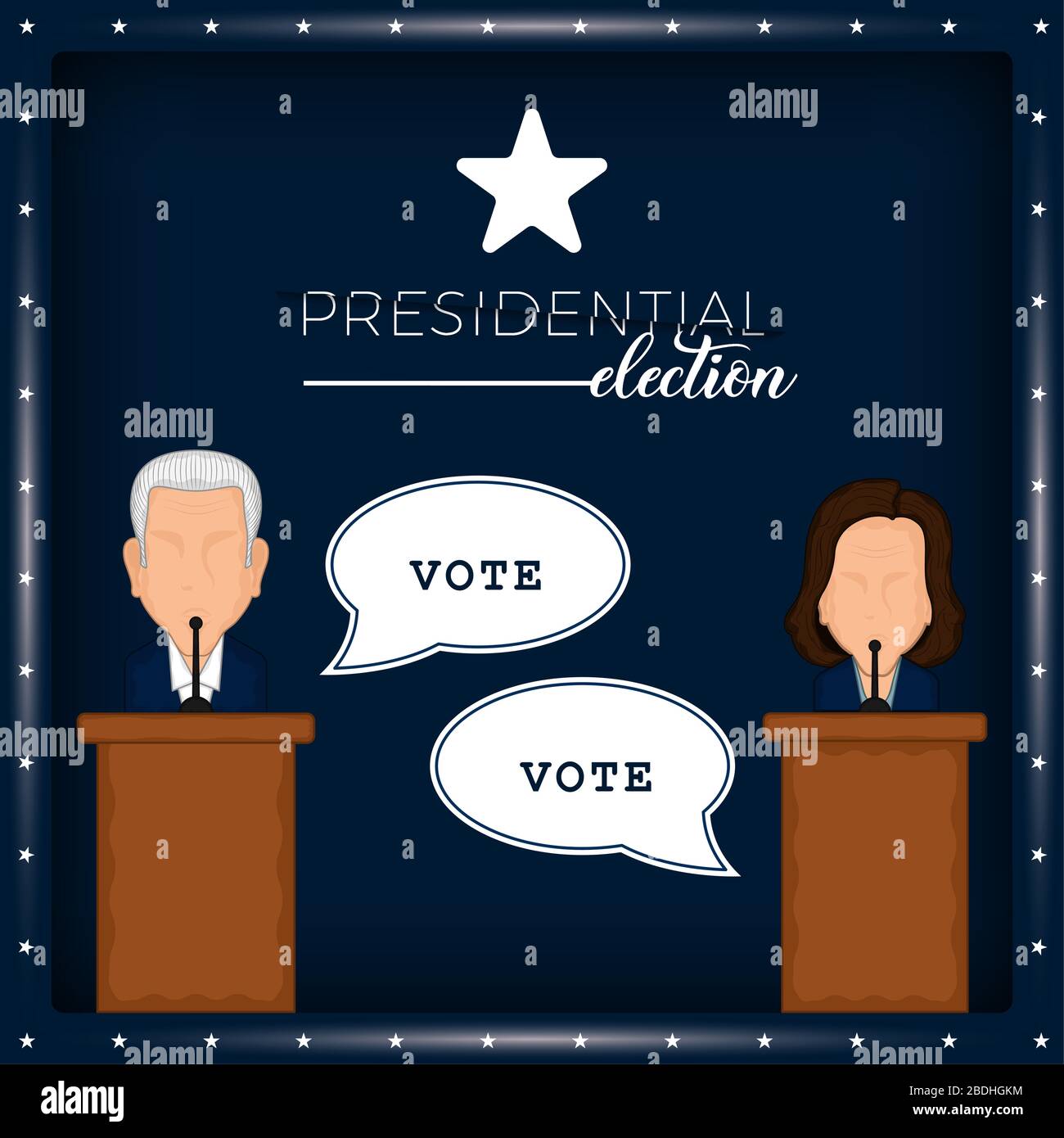 Presidential election poster Stock Vector Image & Art - Alamy