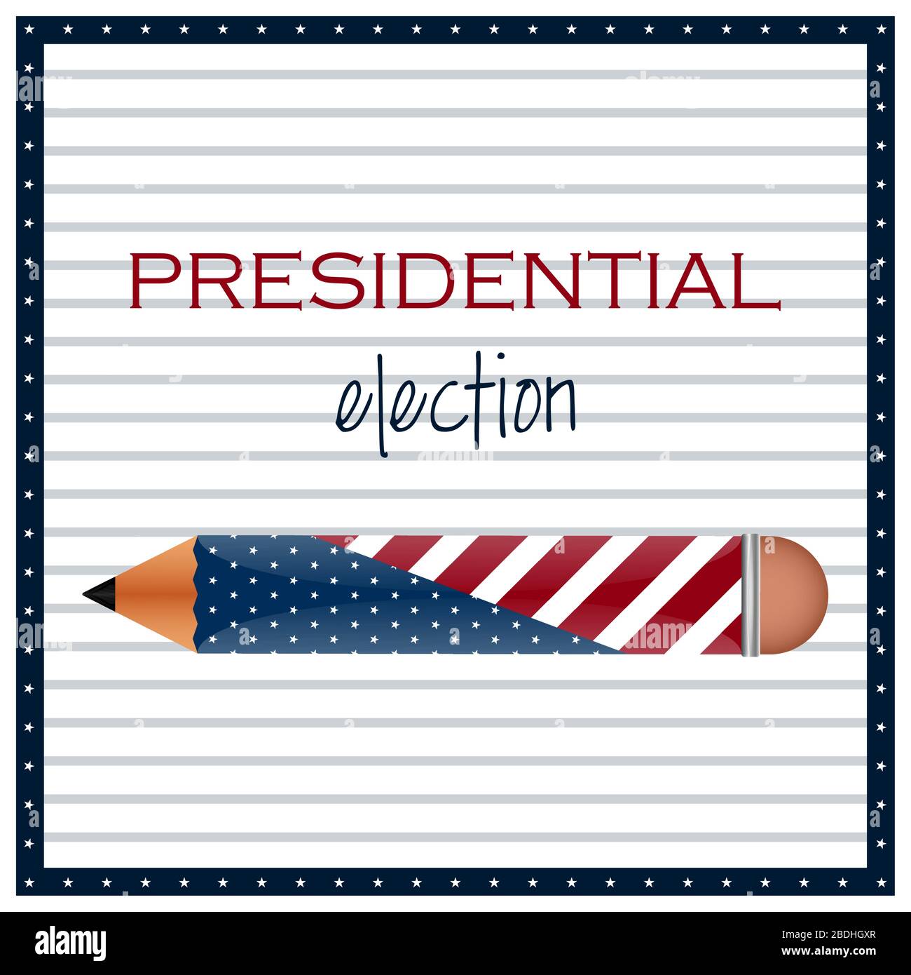 Presidential election poster Stock Vector Image & Art - Alamy