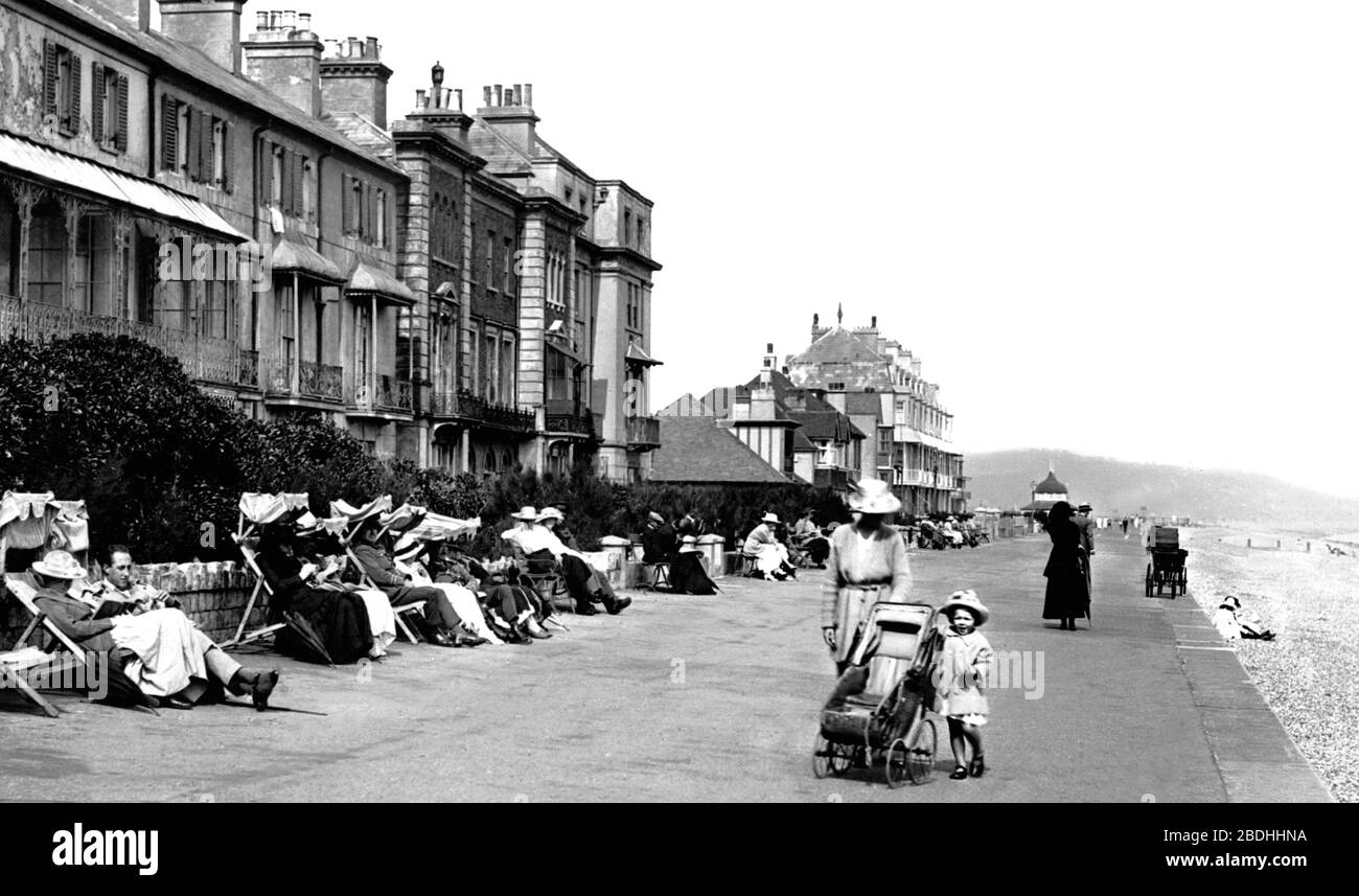 Hythe, the Parade 1918 Stock Photo - Alamy
