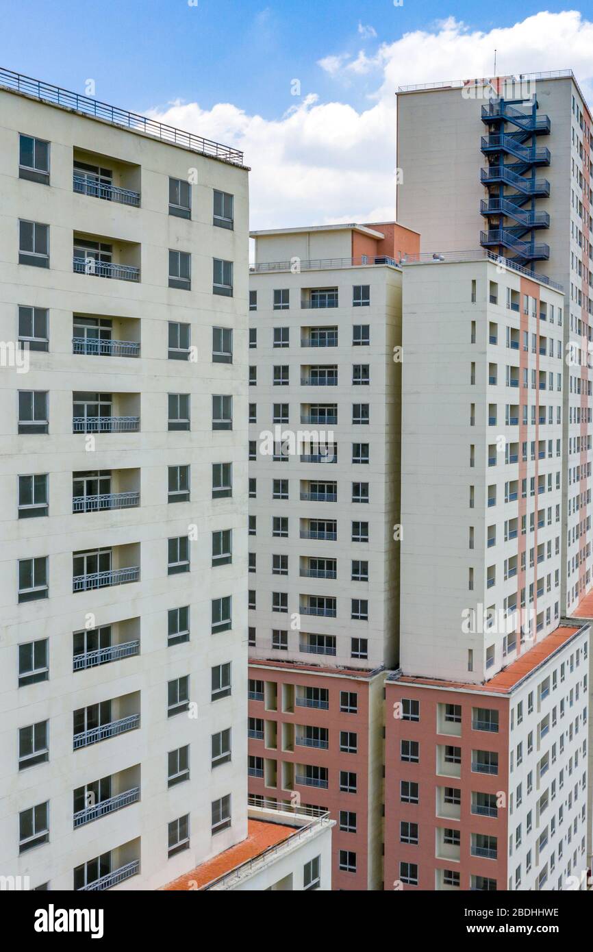 Social housing apartment building blocks in modern city Stock Photo - Alamy