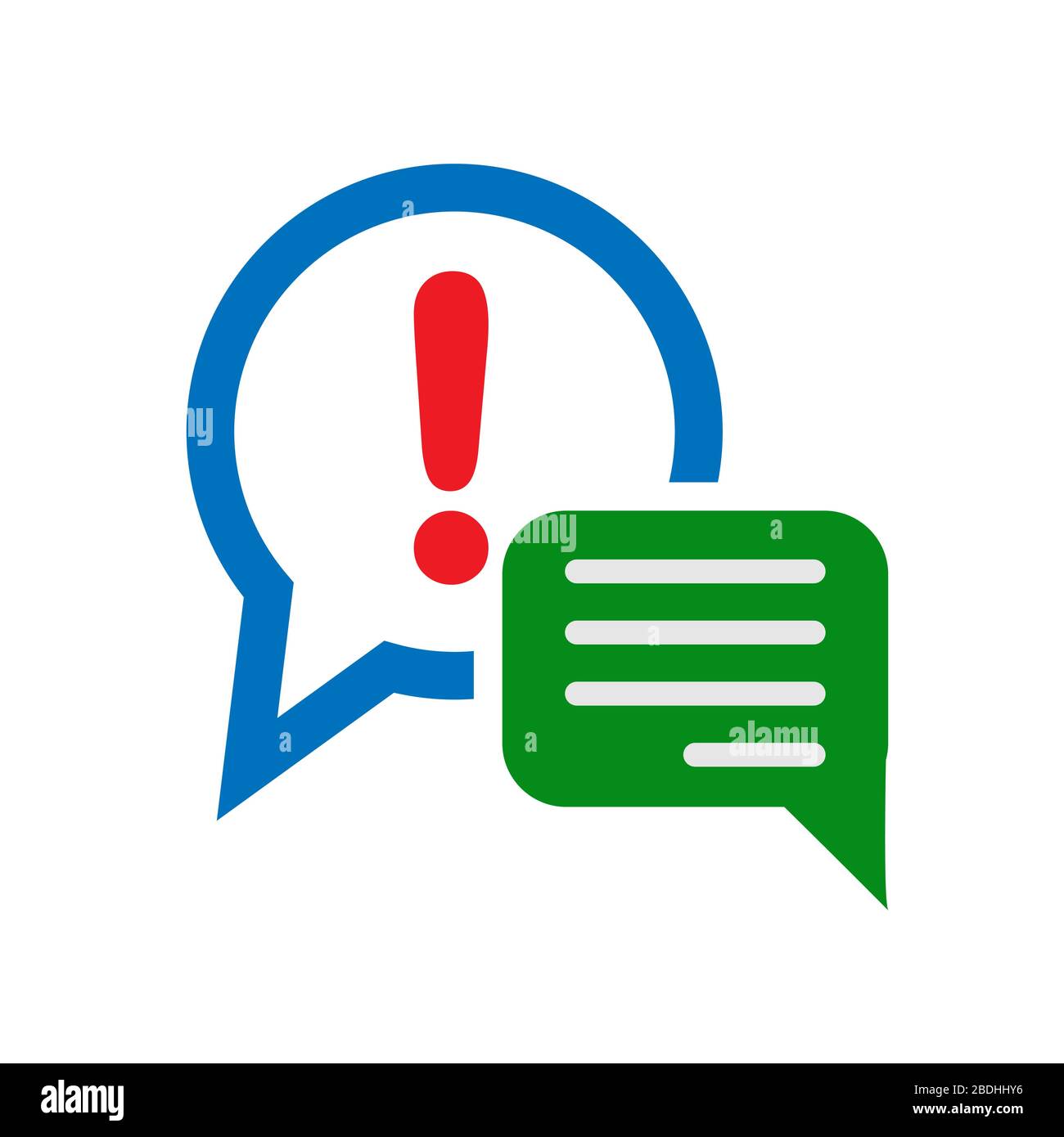 Simple vector icon of the dialog for chat and correspondence. Icon for ...