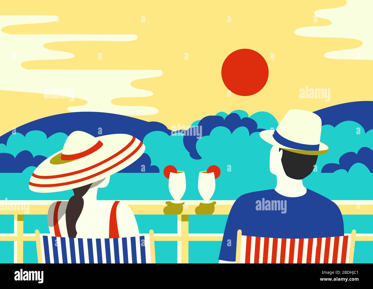 Balcony in apartment house Stock Vector Images - Alamy