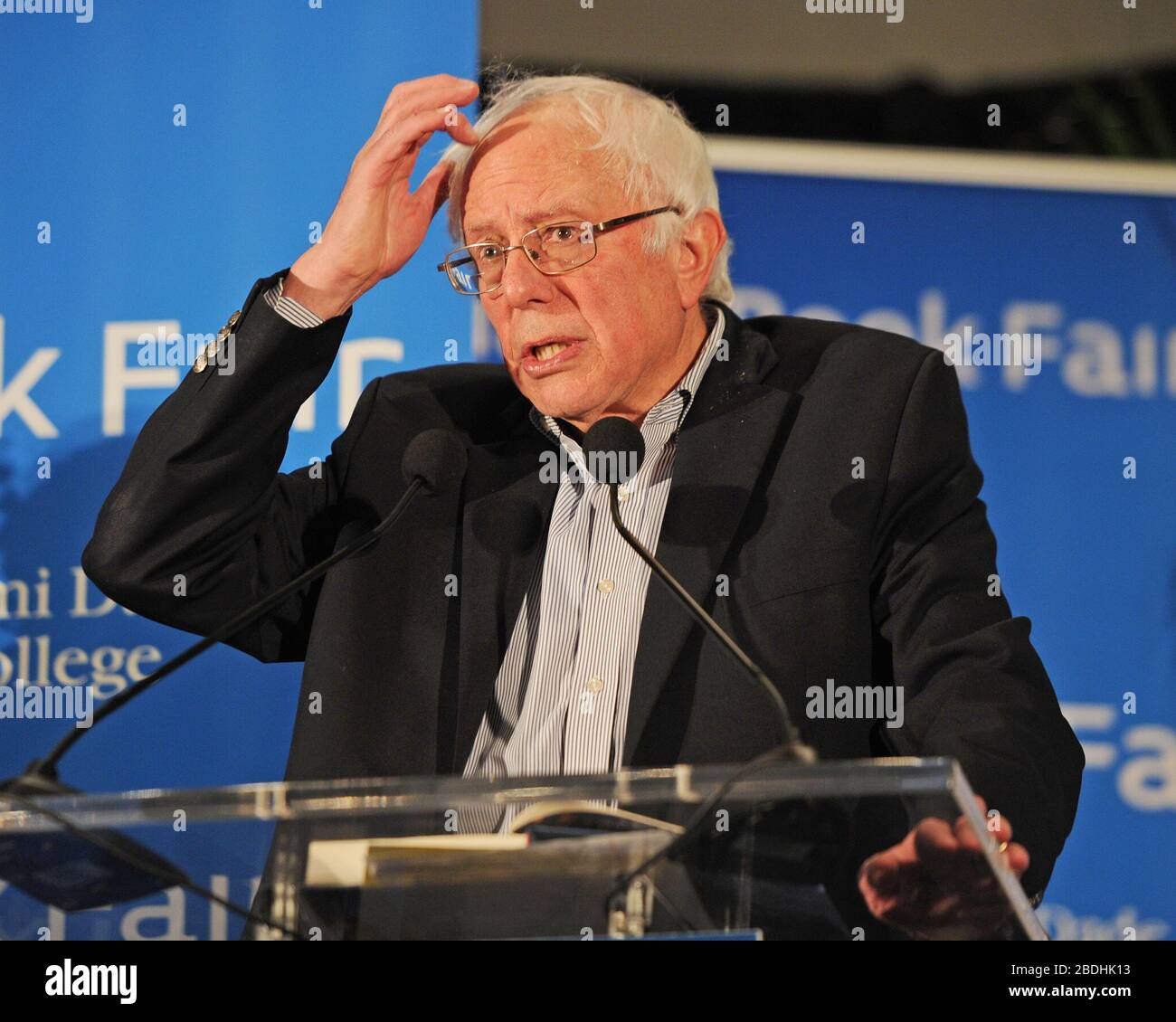 MIAMI, FL - NOVEMBER 19: Bernie Sanders attends the Miami Book Fair ...