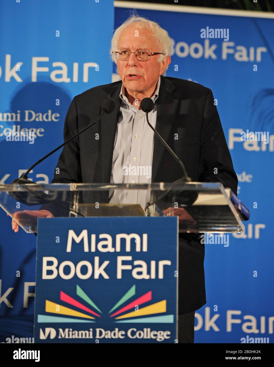 MIAMI, FL - NOVEMBER 19: Bernie Sanders attends the Miami Book Fair ...