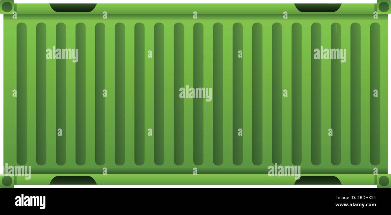 Cargo container icon. Cartoon of cargo container vector icon for web ...