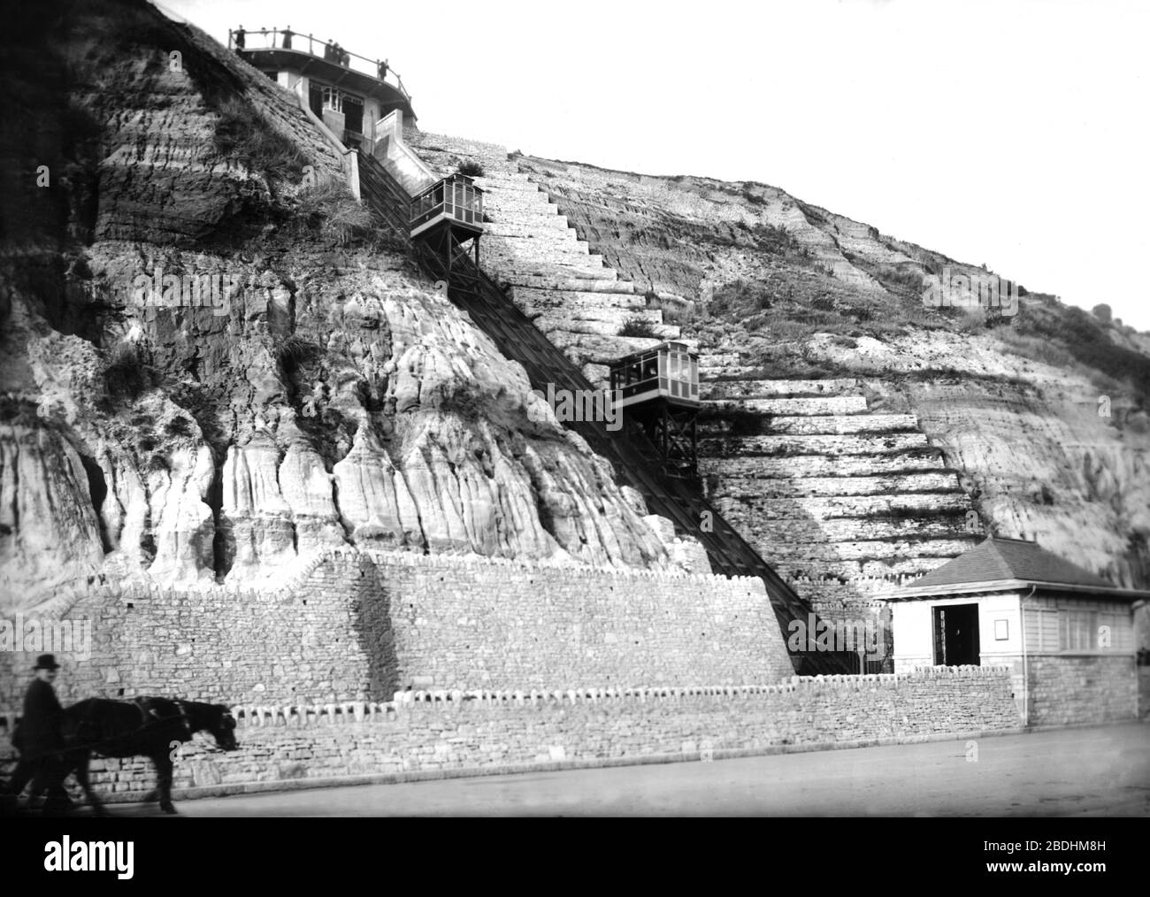Bournemouth, East Cliff Lift 1913 Stock Photo - Alamy