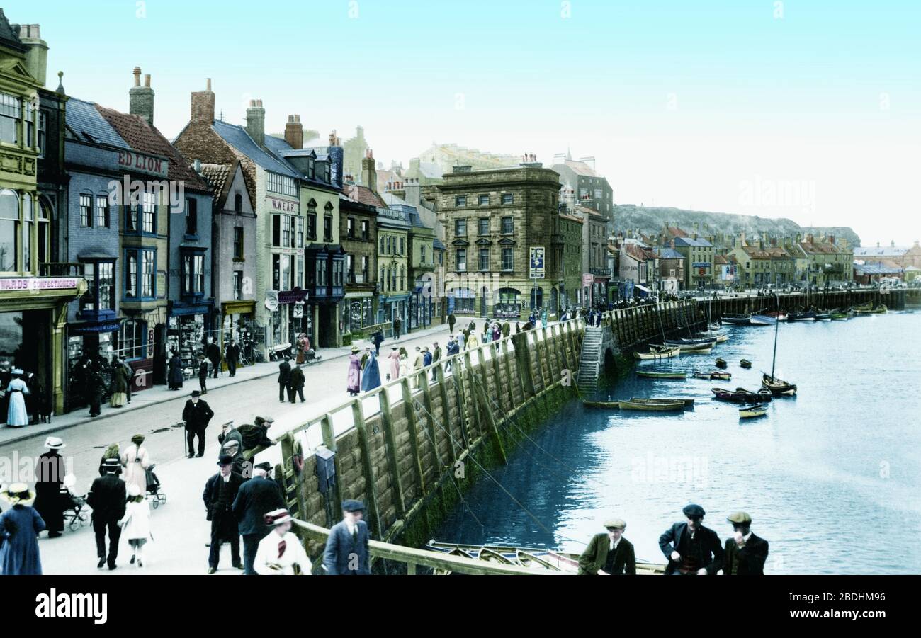 Whitby, St Ann's Staith 1913 Stock Photo - Alamy