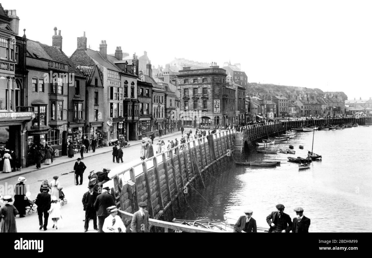 Whitby, St Ann's Staith 1913 Stock Photo - Alamy