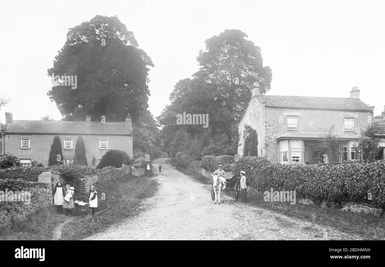 Hauxwell, the Village 1913 Stock Photo - Alamy