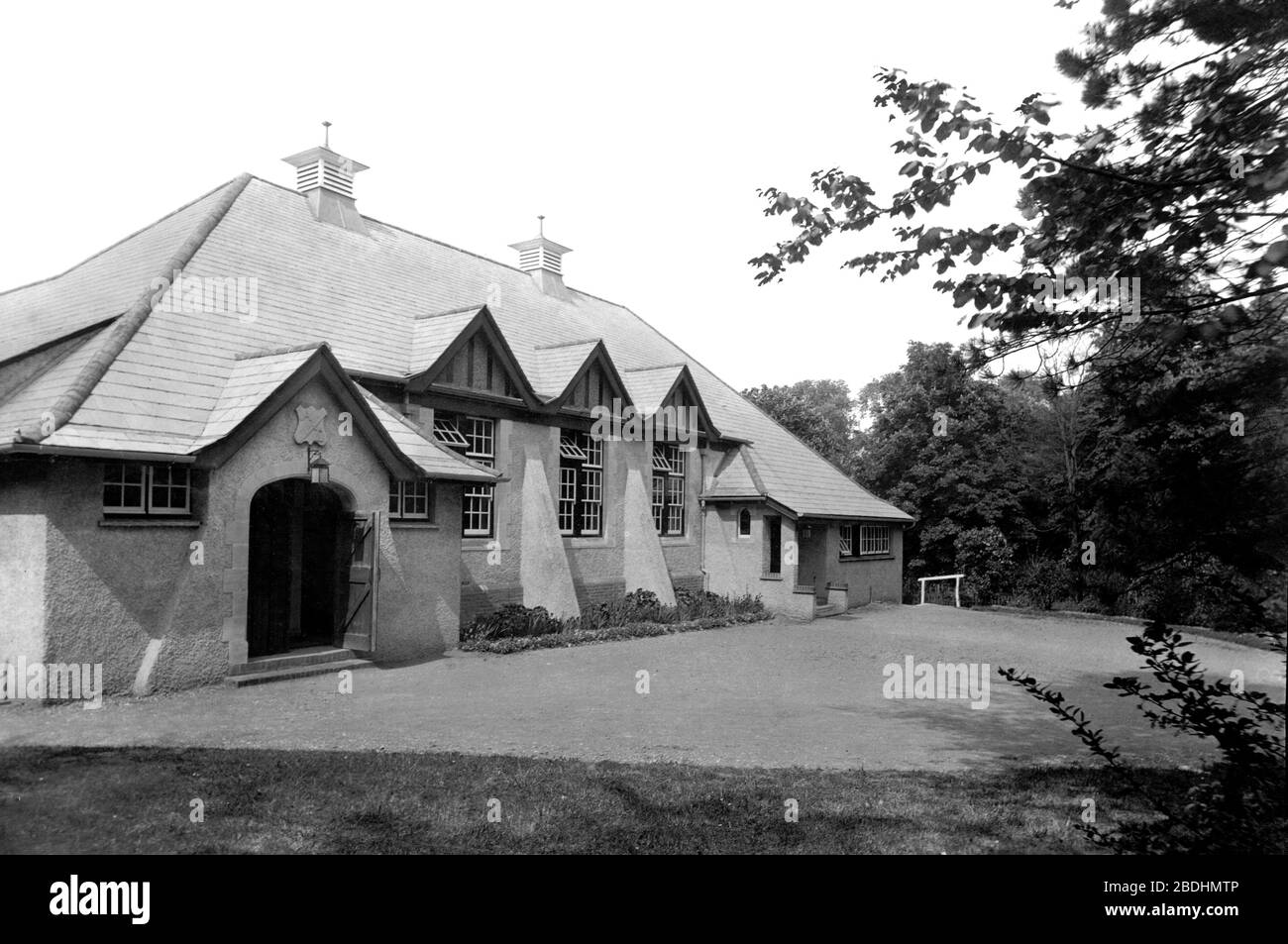 Merrow, Village Hall 1913 Stock Photo - Alamy