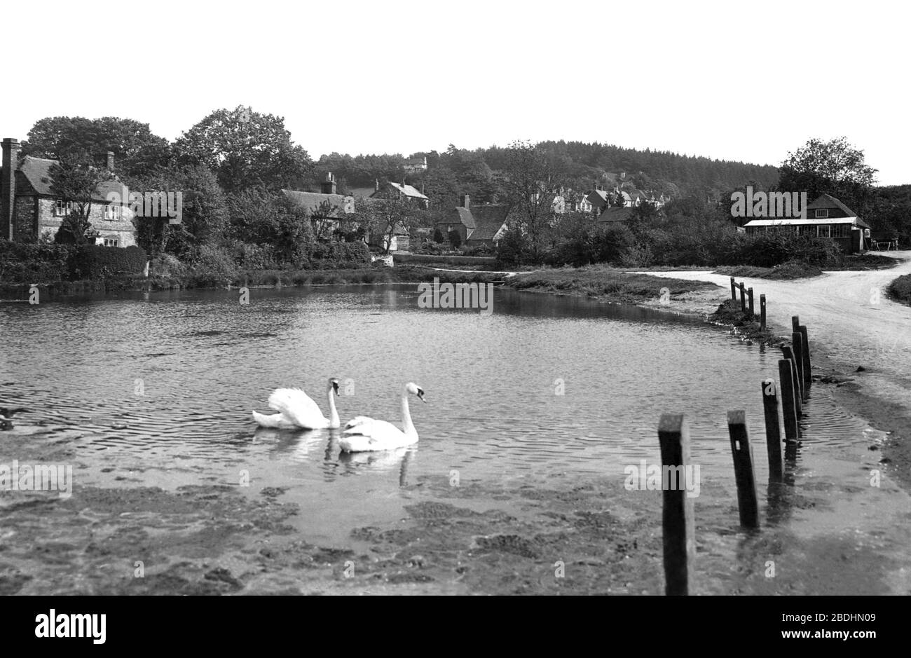 Shottermill, the Pond 1913 Stock Photo - Alamy