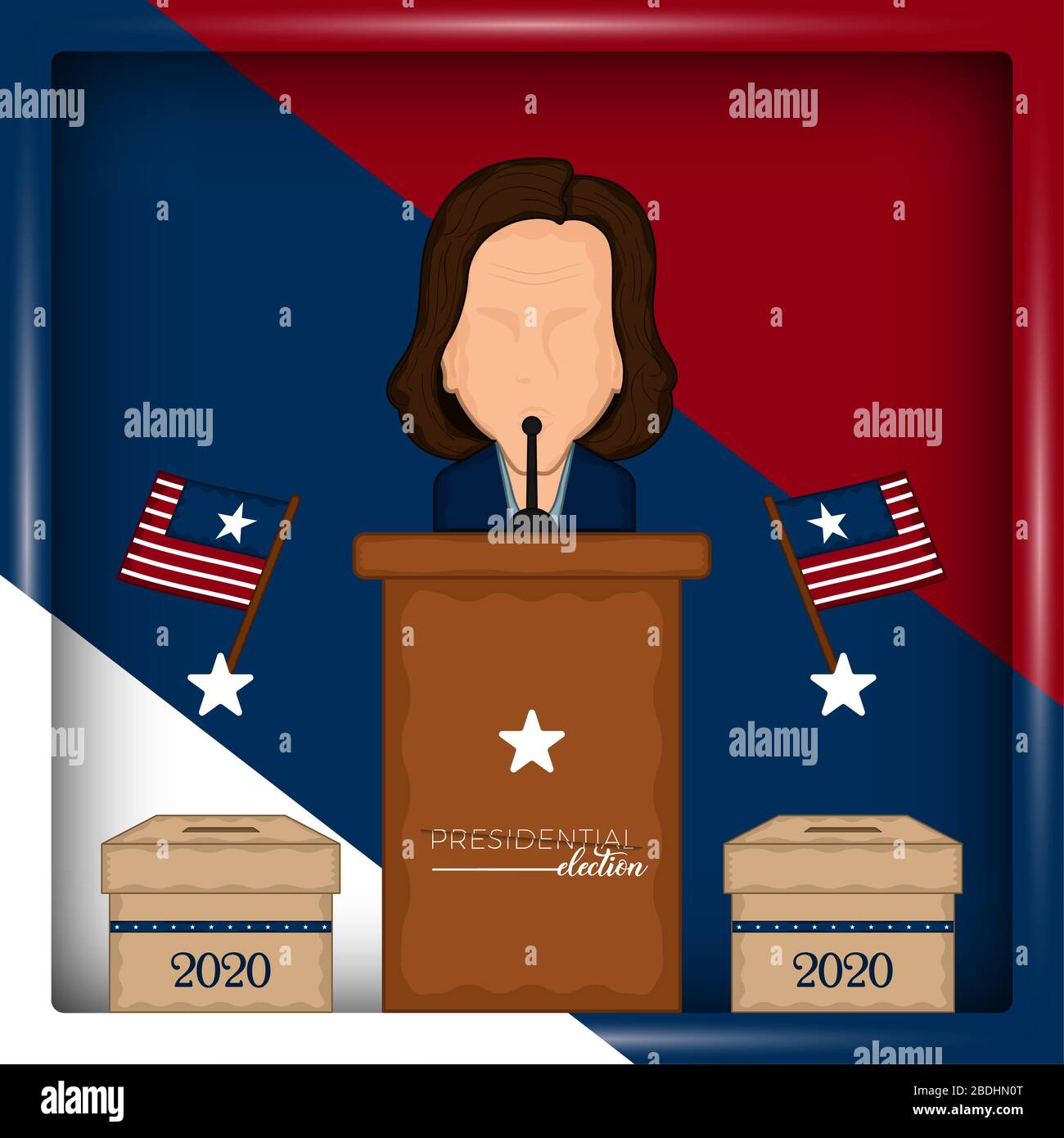 Presidential election poster Stock Vector Image & Art - Alamy