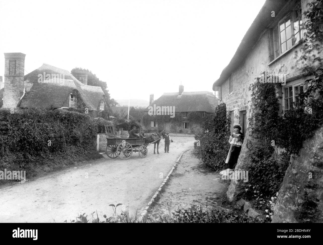 Chideock, Village 1912 Stock Photo - Alamy