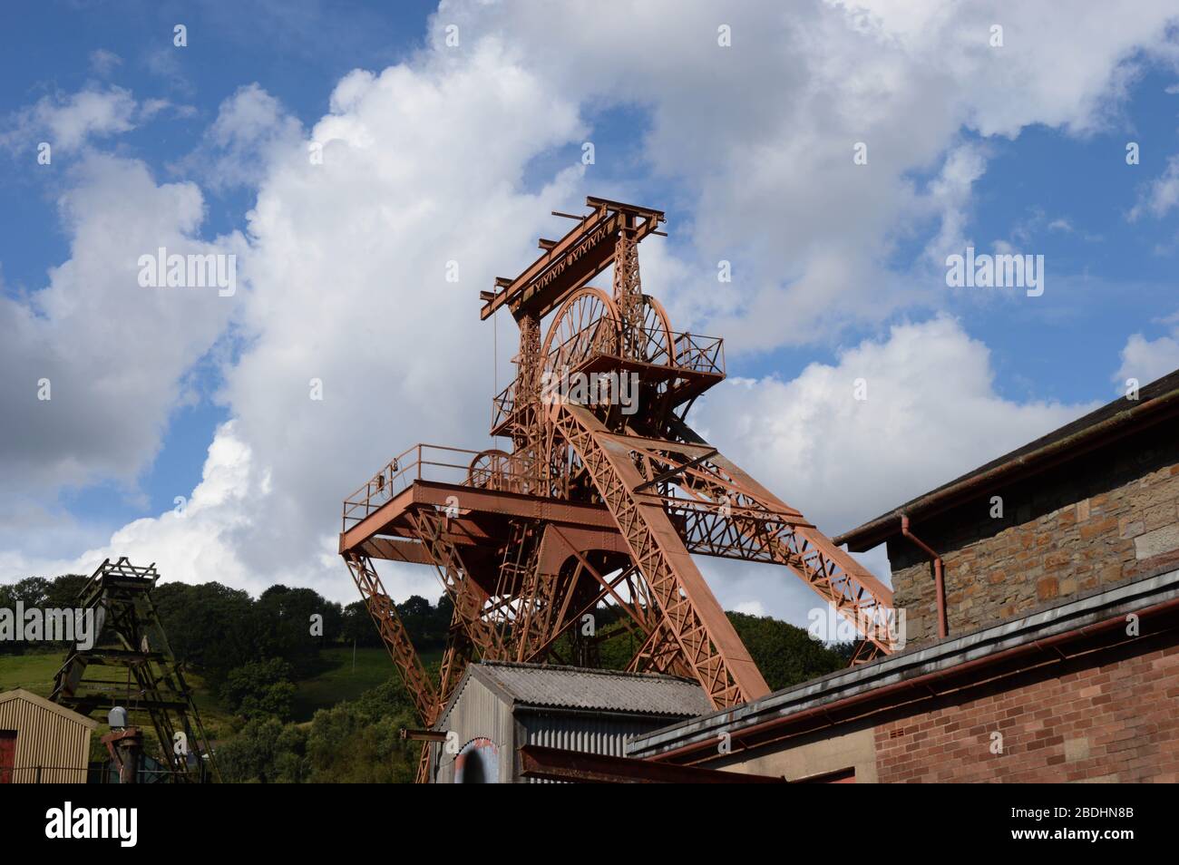 Colliery pit head winding wheel hi-res stock photography and images - Alamy