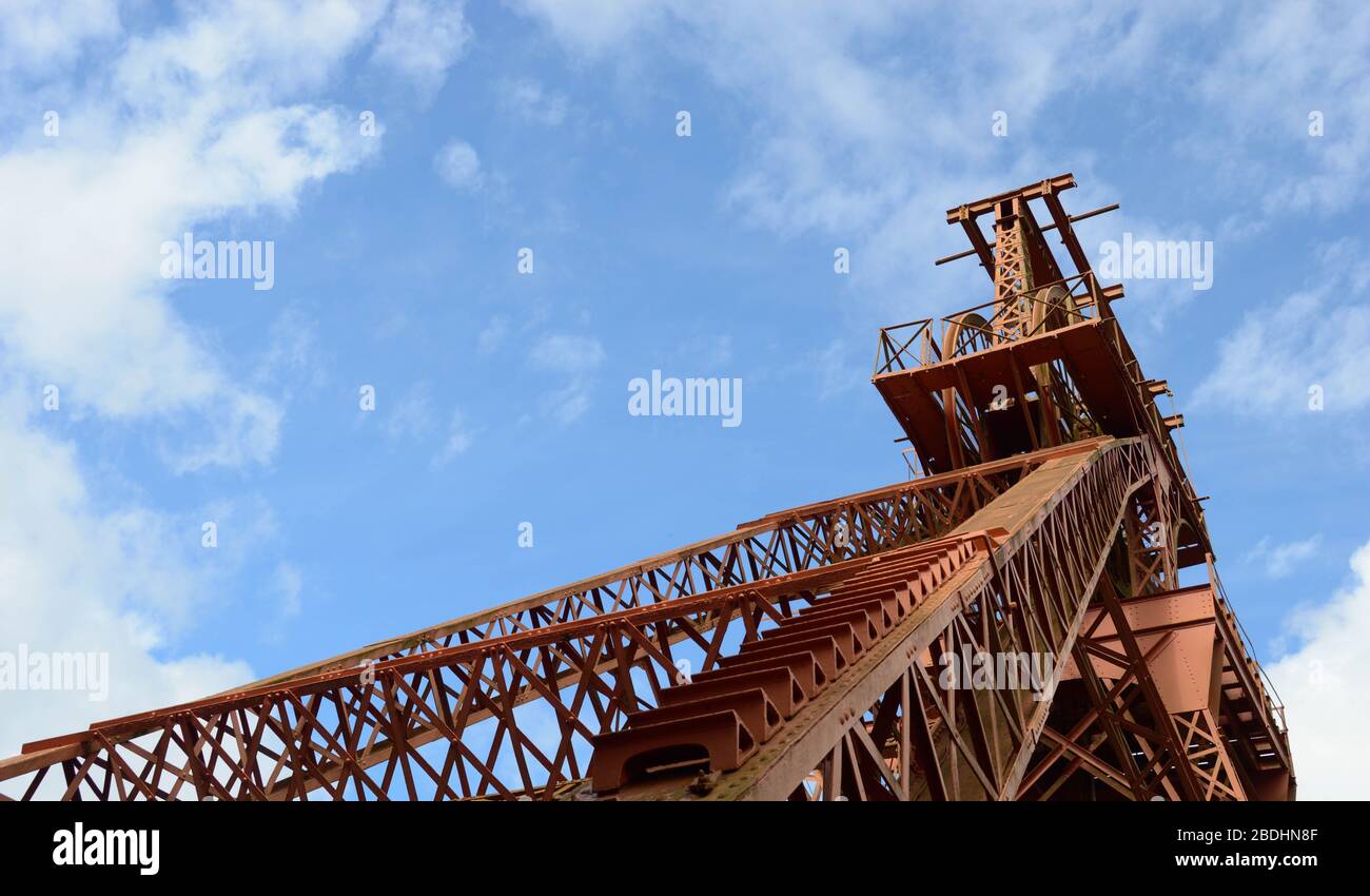 Colliery pit head winding gear hi-res stock photography and images - Alamy