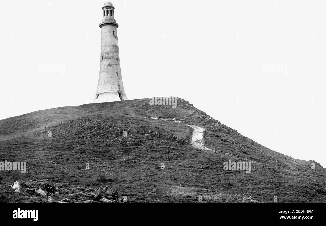 Ulverston, Hoad Hill and Monument 1912 Stock Photo - Alamy