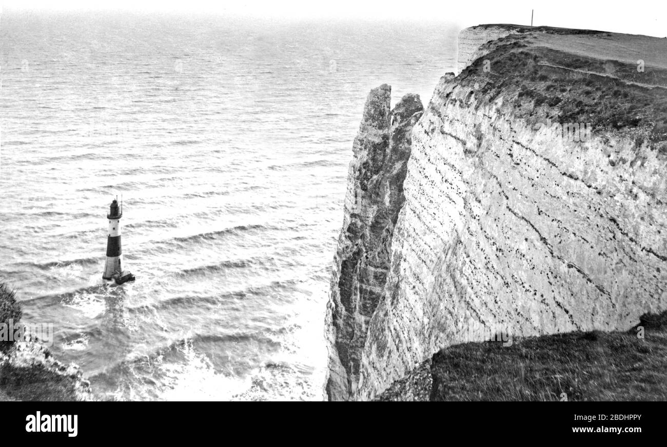 Beachy Head, the Lighthouse 1910 Stock Photo - Alamy