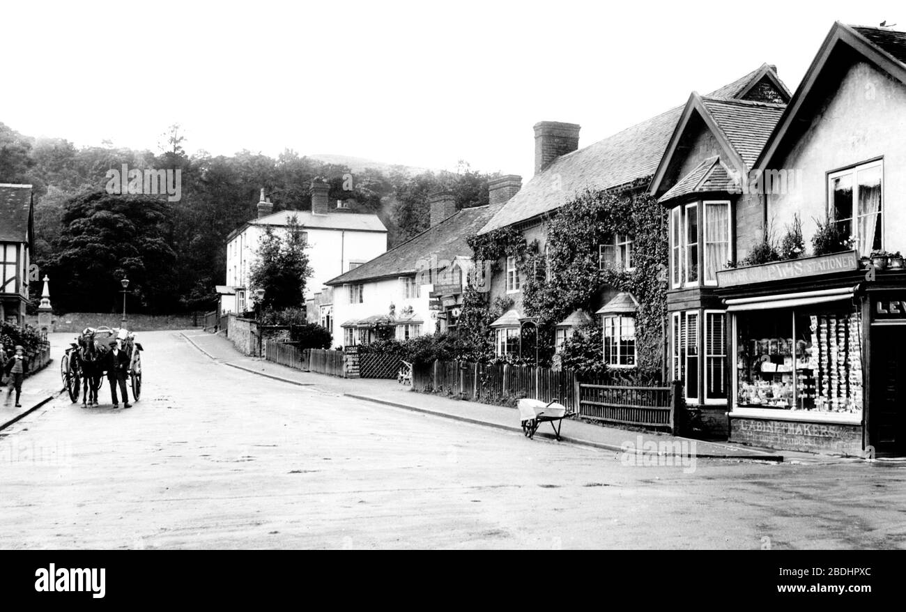Church Stretton, Burway Road 1910 Stock Photo - Alamy
