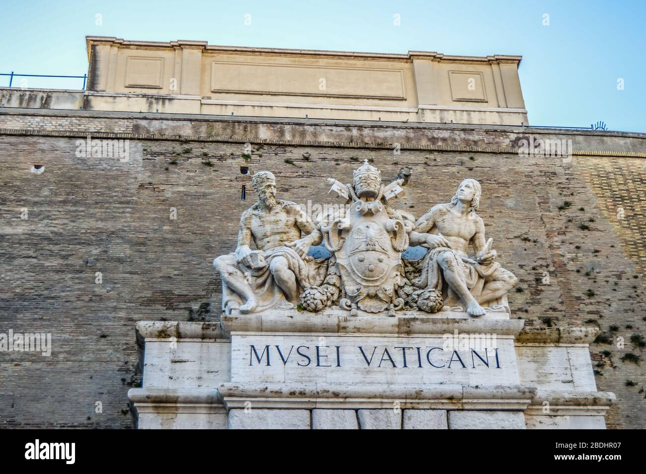 Main entrance of the Vatican city museums in Rome Italy Stock Photo - Alamy