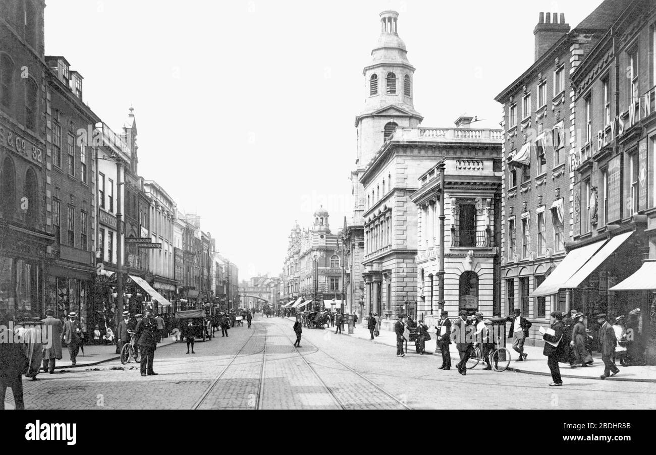 Worcester, the Cross 1910 Stock Photo - Alamy