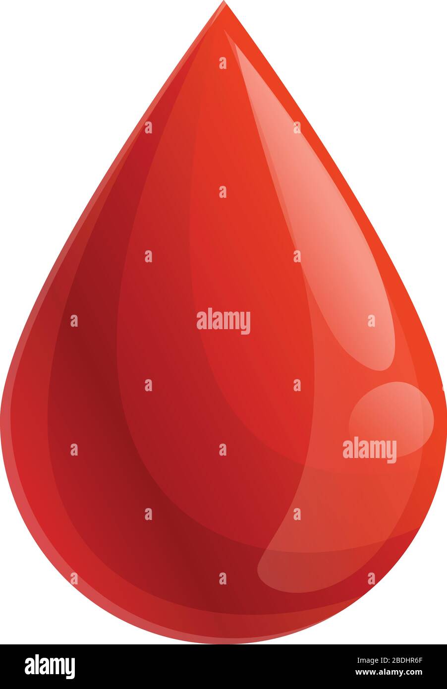 Blood drop icon. Cartoon of blood drop vector icon for web design ...