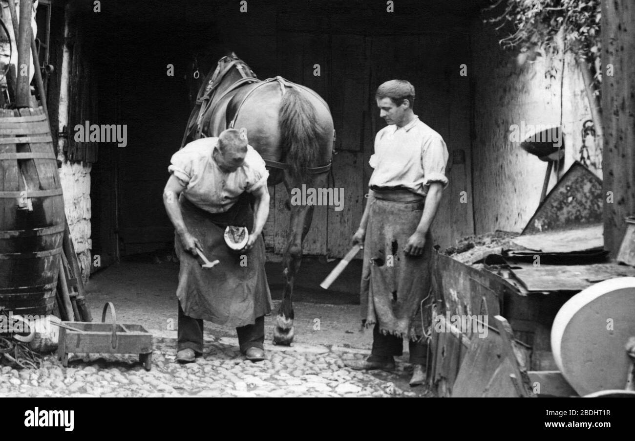Blacksmith 1900s High Resolution Stock Photography and Images - Alamy