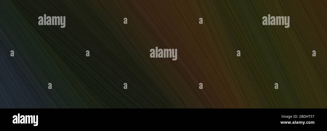 elegant flowing horizontal header with very dark green, very dark blue ...