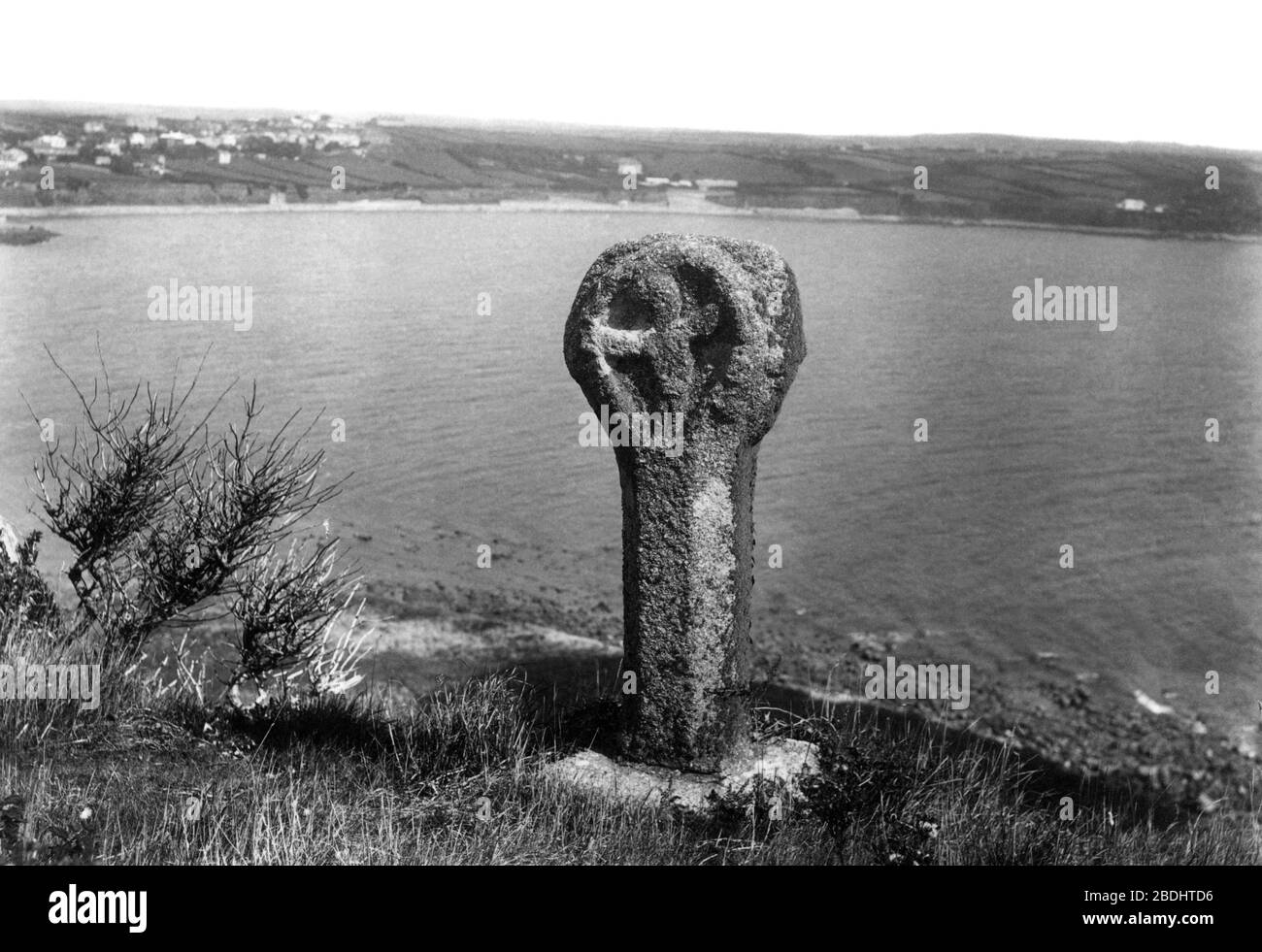 St Michael's Mount, East Cross 1908 Stock Photo - Alamy