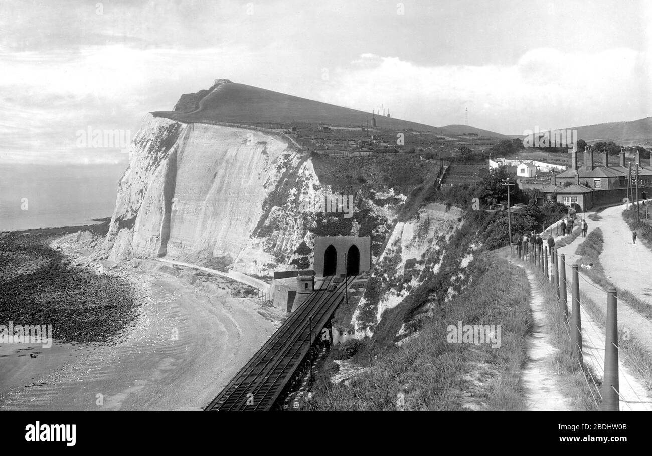 Dover, Shakespeare Cliff 1908 Stock Photo - Alamy