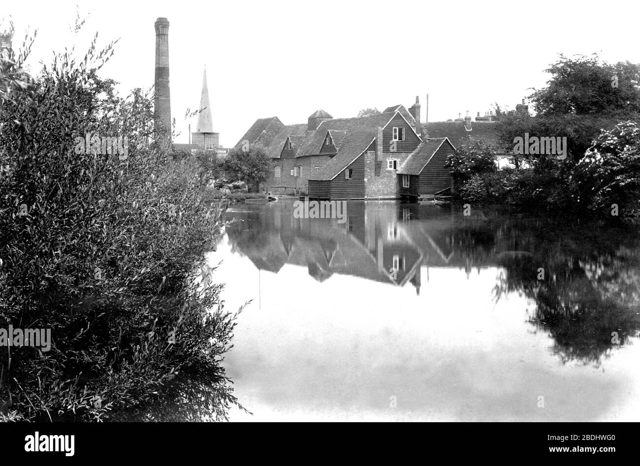 Godalming, Flour Mill 1908 Stock Photo - Alamy