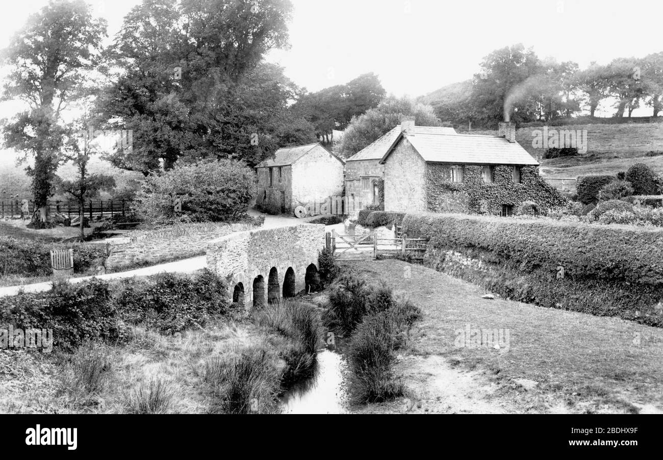 Trerice Manor, Trewerry Mill 1907 Stock Photo - Alamy