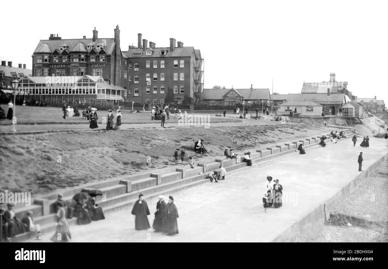 Hunstanton, the Promenade 1907 Stock Photo - Alamy