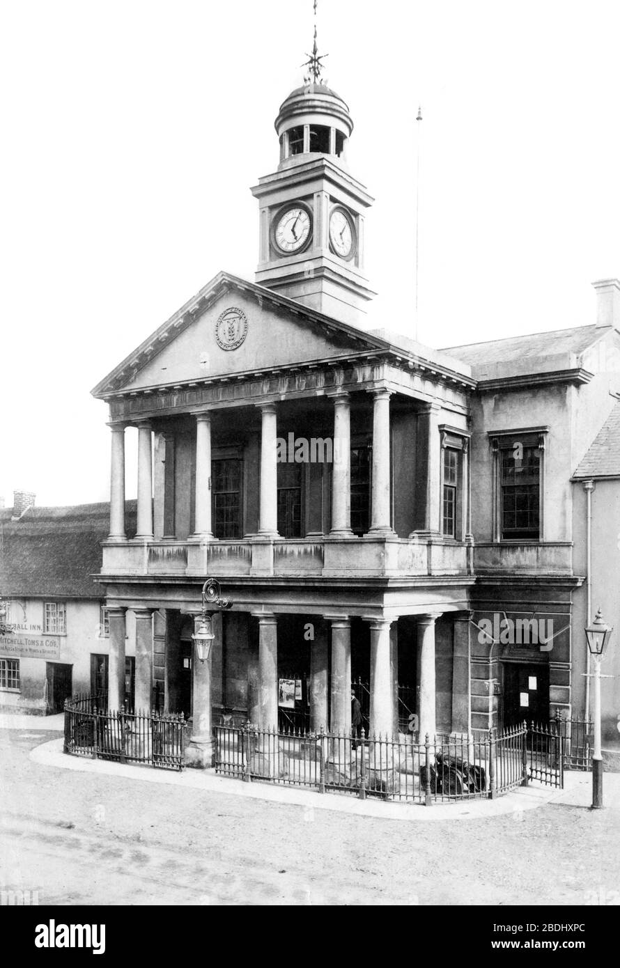 Chard, the Guildhall 1907 Stock Photo - Alamy